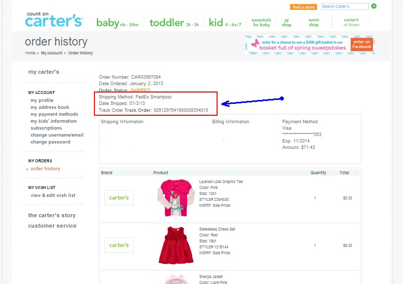 Carters.com - одежда, обувь и аксессуары для детей / Вики и блоги / gSconto