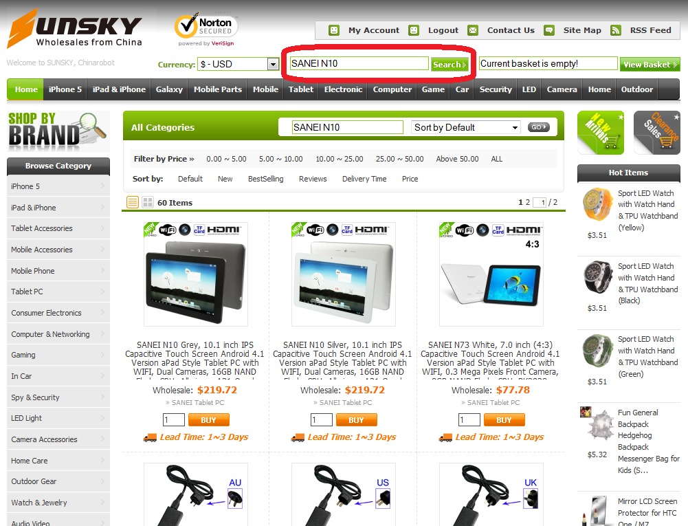 Sunsky-Online.com - китайский онлайн-магазин с платной доставкой, но ...