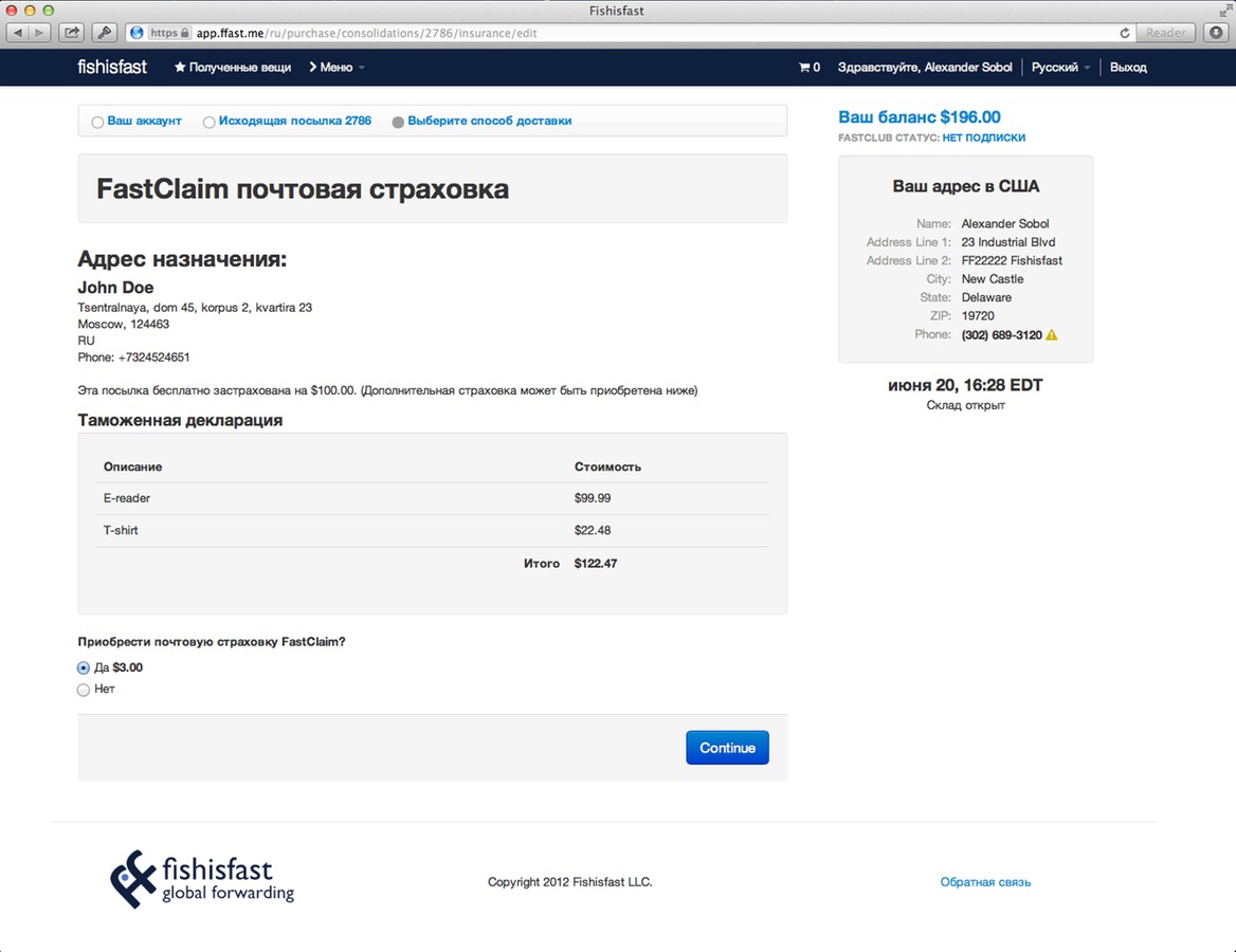 Fishisfast - сервис форвардинговых и посреднических услуг / Вики и ...