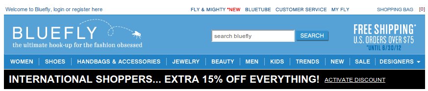 Bluefly - крупнейший дискаунтер высокой моды / Вики и блоги / gSconto
